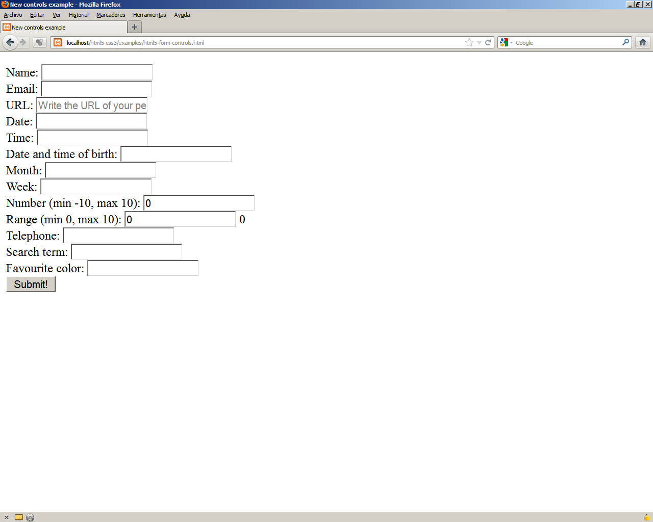 HTML5 And CSS3 6 HTML5 Forms